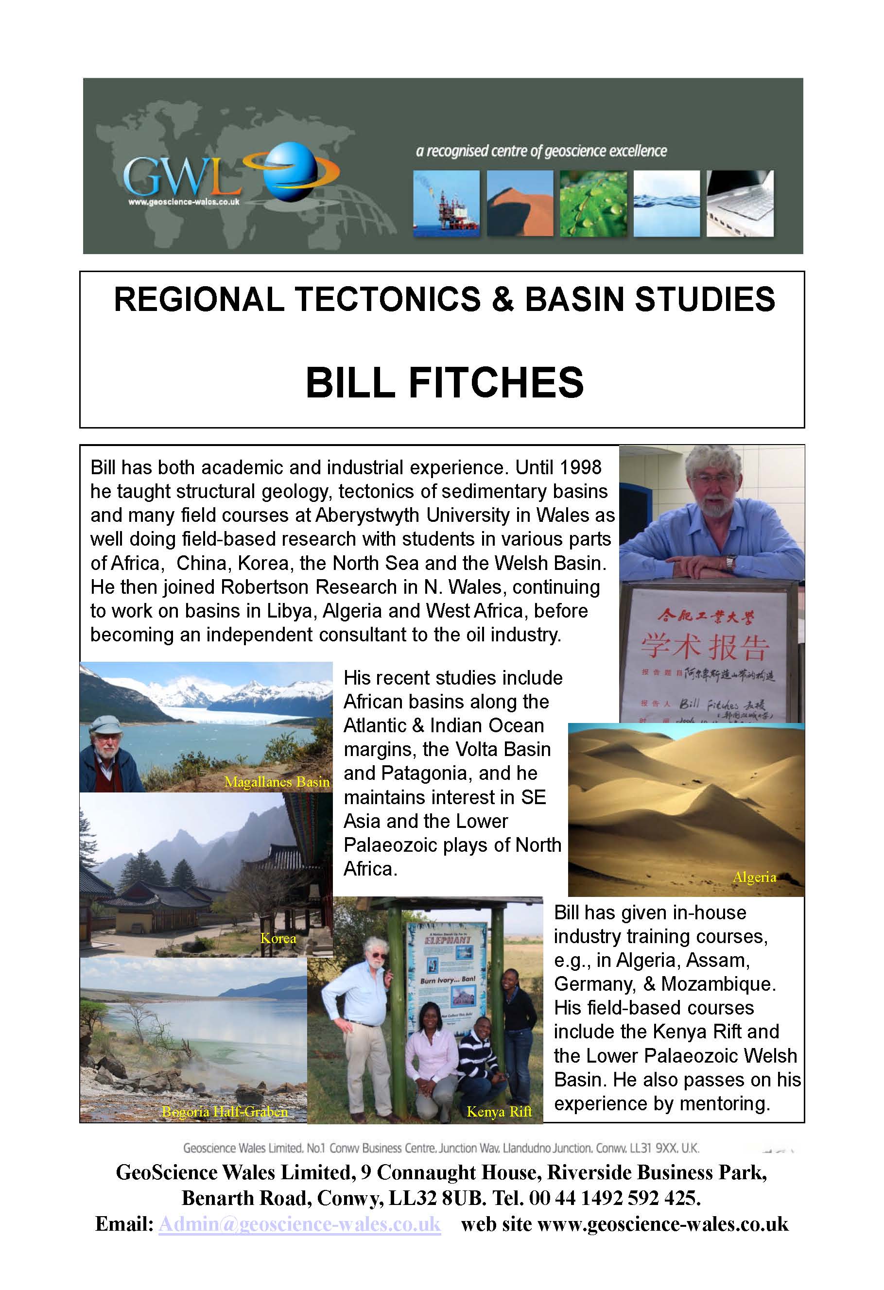 Dr. Bill Fitches | Geoscience Wales